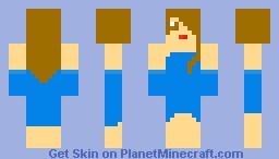 Blue Prom Dress Minecraft Skin