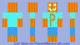 Pumpkin Man Minecraft Skin