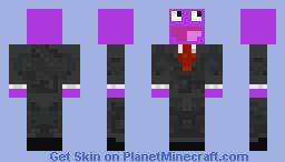Purple Awesome Face Minecraft Skin
