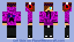 Purple Dj With Headband Minecraft Skin