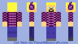 Purple Man Minecraft Skin