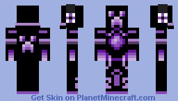 Purple Neon Creeper Minecraft Skin