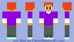 Purple Polo Guy Minecraft Skin