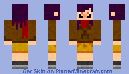 Purple Woman |new back hair Minecraft Skin