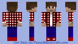 Cool guy in a flannel and converse skin of darkspadzz Minecraft Skin