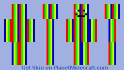 RAINBOW STEVE Minecraft Skin