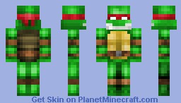 TMNT Raphael Minecraft Skin