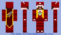 Runescape Dragon Armor + Attack Skillcape Minecraft Skin