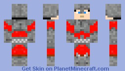 Red Warrior Minecraft Skin