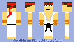 Ryu (street fighter 4) Minecraft Skin