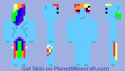 Rainbow Dash: MLP Minecraft Skin