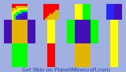 Rainbow Guy Minecraft Skin