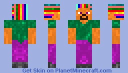 Rainbow Steve Minecraft Skin