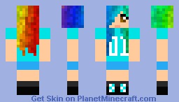 Rainbow Dash IRL Minecraft Skin