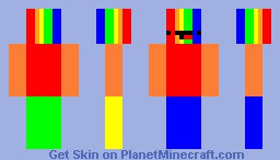 Derpy Rainbow Dude Minecraft Skin