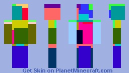 RainBow Guy Minecraft Skin