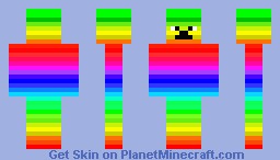Rainbow Man Minecraft Skin