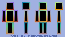 Rainbow Outline Minecraft Skin