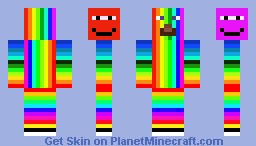 Rainbow Steve Minecraft Skin