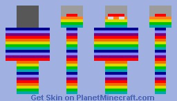 Rainbow Steve Minecraft Skin