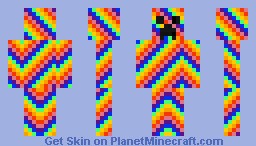 Rainbow Creeper Minecraft Skin