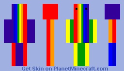 Rainbow Guy Minecraft Skin