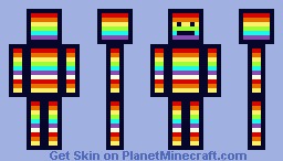 Rainbow Block Minecraft Skin