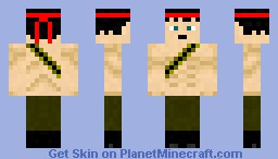 John Rambo- From Rambo Minecraft Skin