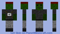 Rambo zombie Minecraft Skin