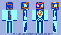 Random Blue CuBe Minecraft Skin