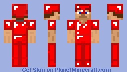 Red Armour Minecraft Skin