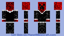 Red Casual Creeper Minecraft Skin