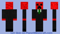 Red Creeper Minecraft Skin