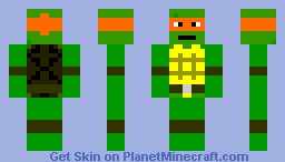 Red Ninja Turtle Minecraft Skin