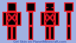 Red X Robot Minecraft Skin
