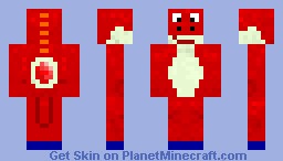 Red Yoshi Minecraft Skin