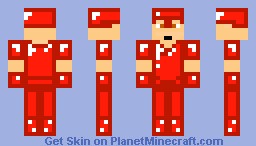 Red Armor Guy Minecraft Skin