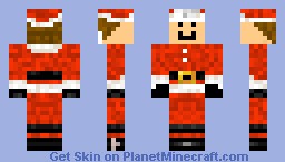 Red Christmas Elf Minecraft Skin