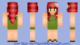 Red Headed Girl w/ Dress Minecraft Skin