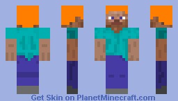 Ginger Haired Steve Minecraft Skin