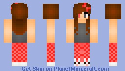 •Ƈooℓstεɼ• Cute Red Pj Girl Minecraft Skin
