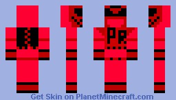 Red Power Ranger Minecraft Skin