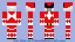 Red Power Ranger Minecraft Skin