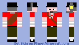 Team Fortress 2 Red Scout Minecraft Skin