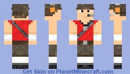 Tf2 Red Scout Minecraft Skin