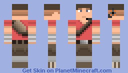 TF2 Red Team Scout Minecraft Skin