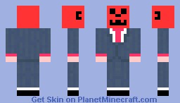 Red Skull Minecraft Skin