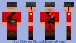 Red Soldier [TF2 Skin Pack] Minecraft Skin
