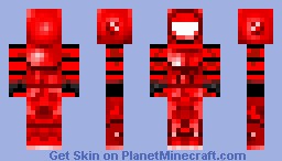 Red Spartan Minecraft Skin
