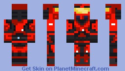 Red Spartan CE Minecraft Skin